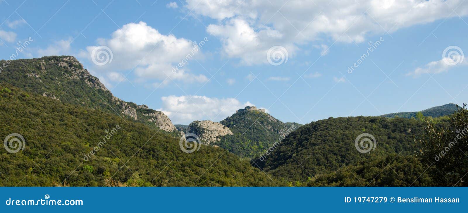 De Termes, Pyrenees Castle stock image. Image of cathar - 19747279