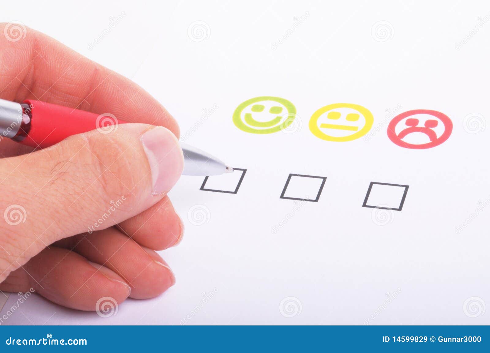 De Tevredenheid Van De Klant Stock Afbeelding - Image of document ...