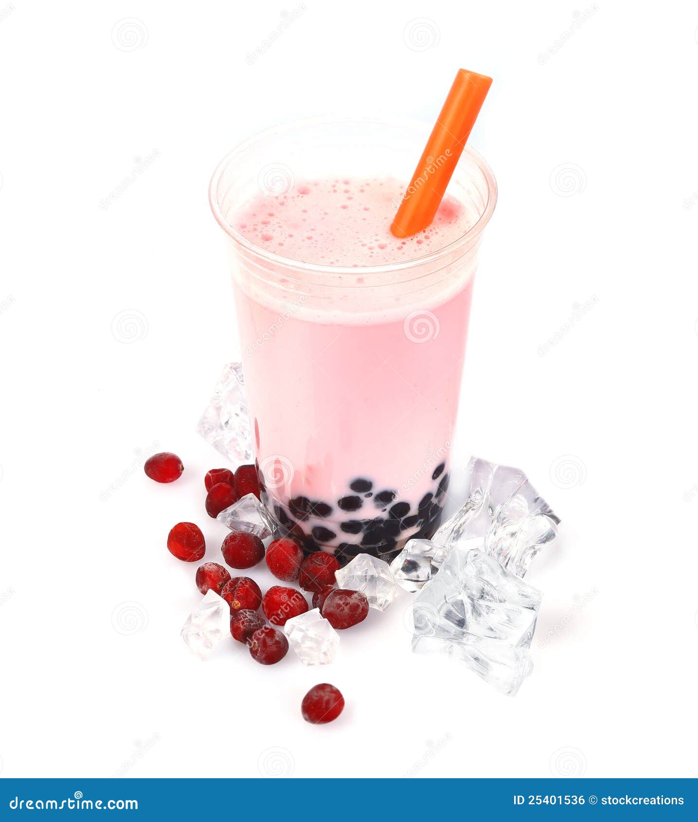 De Thee Van De Bel Van Boba Van Amerikaanse Veenbessen Stock Foto ...