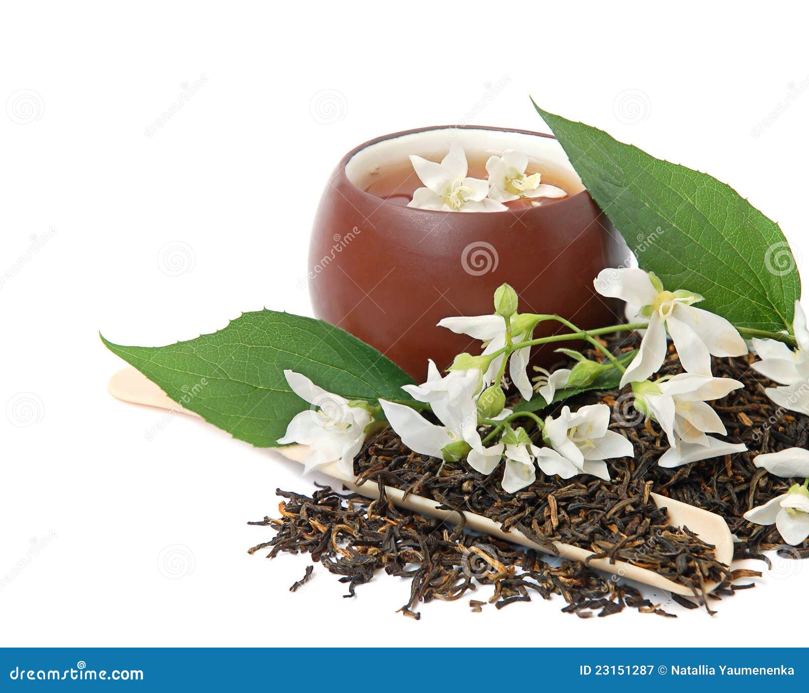 De thee van de jasmijn stock afbeelding. Image of versheid - 23151287