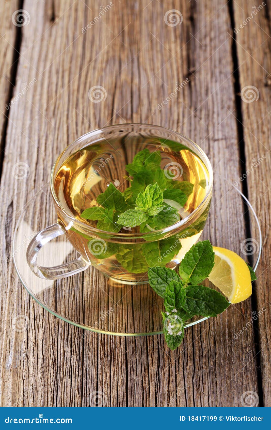 De thee van de munt stock afbeelding. Image of schotel - 18417199