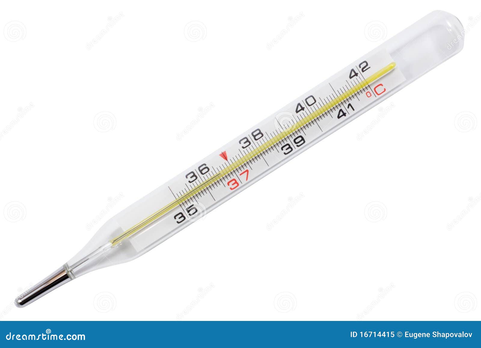 De Thermometer Van Het Kwik Stock Afbeelding - Image of kwik, griep ...