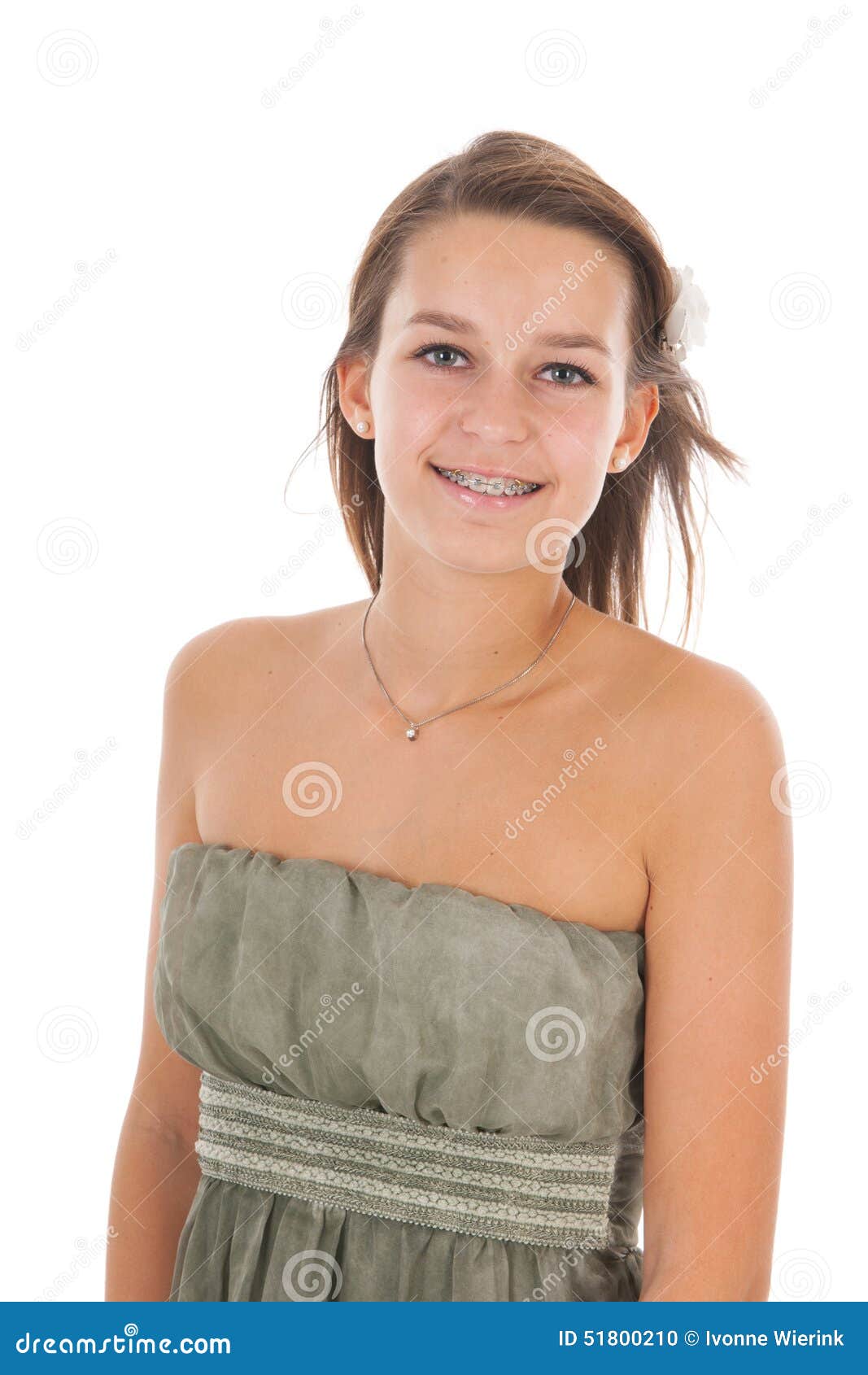 De Tienermeisje Van Het Portret Stock Foto Image Of Achtergrond