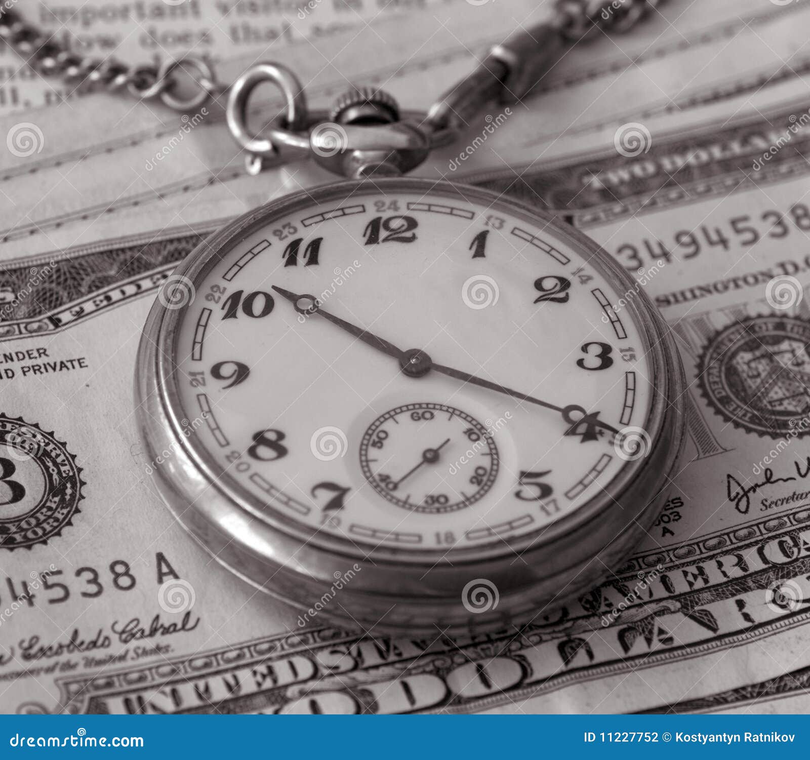 De tijd is geld stock foto. Image of financieel, zaken - 11227752