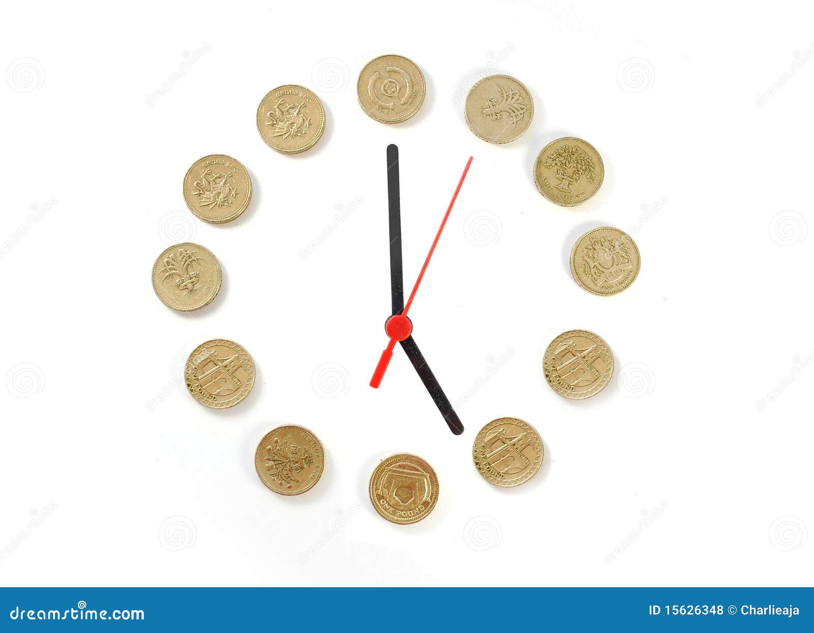 De tijd is geld stock foto. Image of tijd, monetair, notulen - 15626348