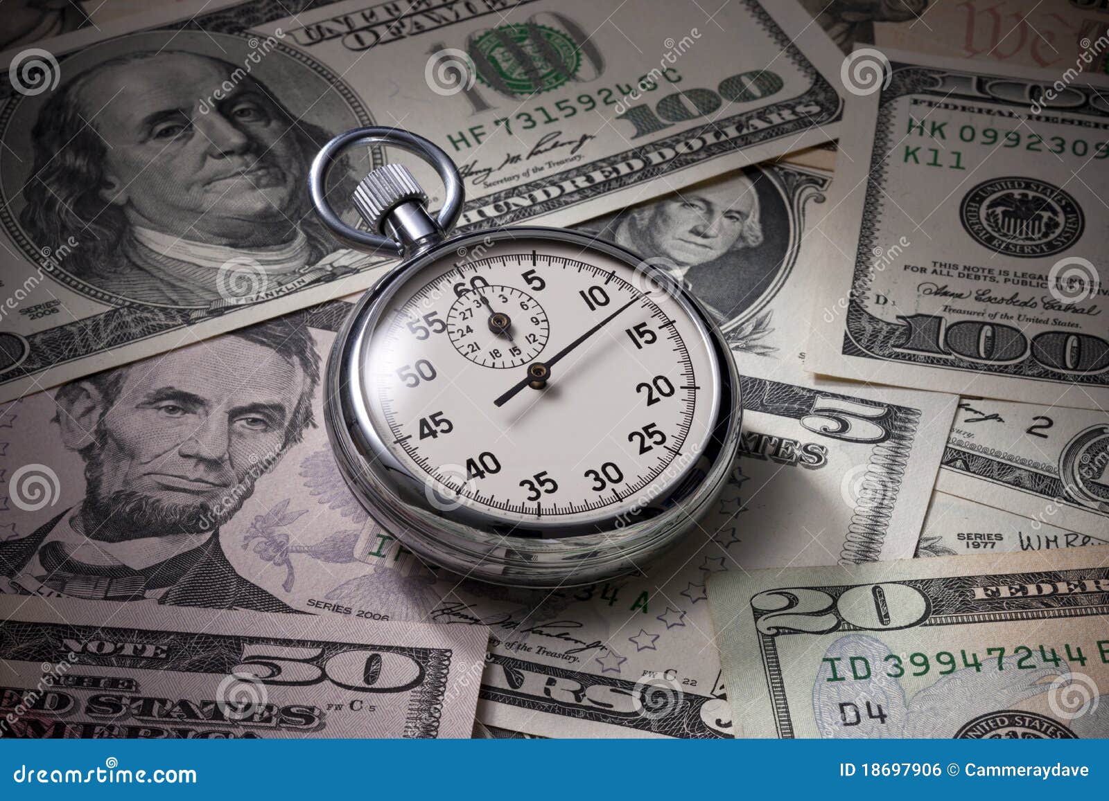 De tijd is Geld stock foto. Image of inkomens, saldo - 18697906