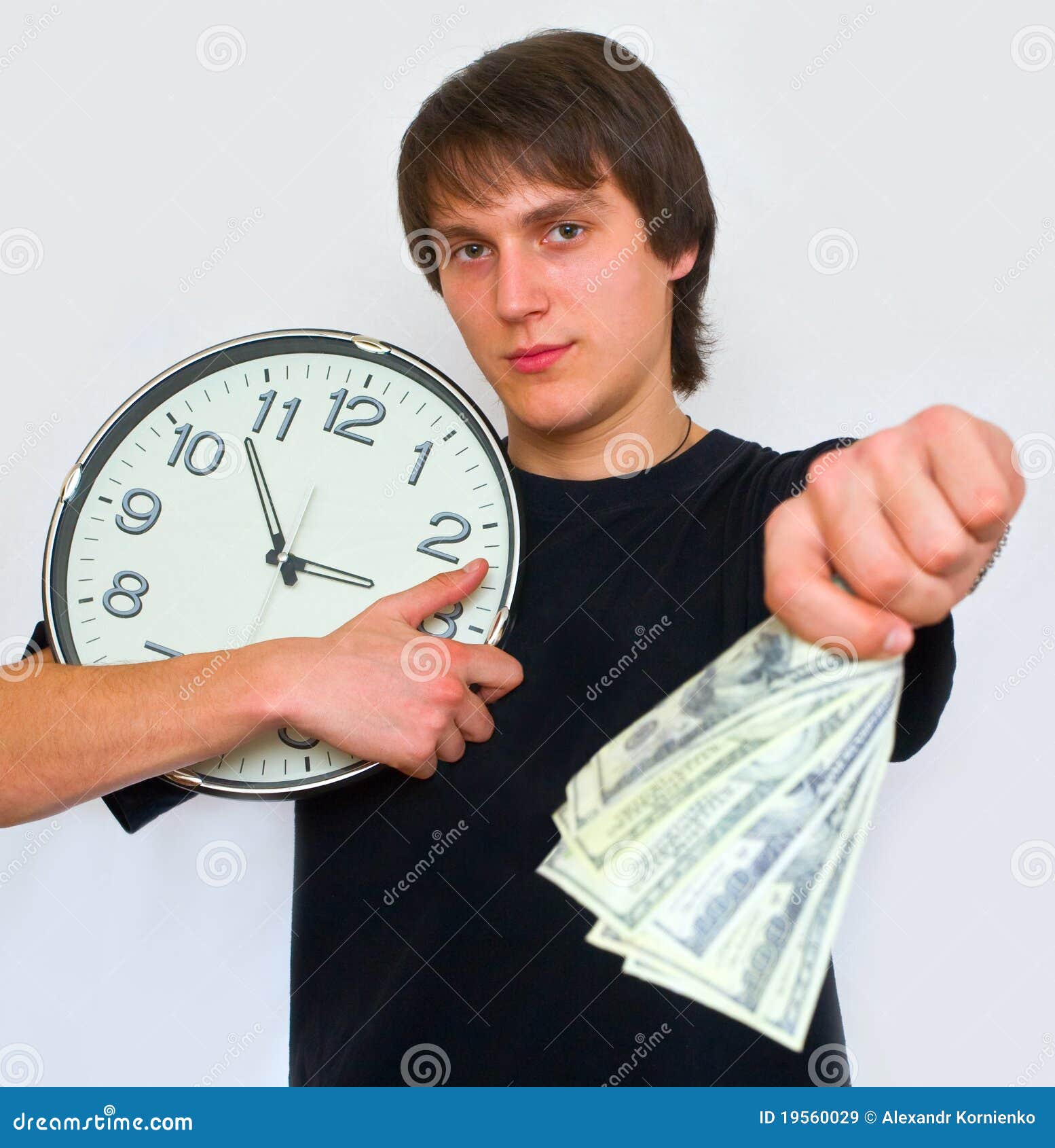 De tijd is geld stock afbeelding. Image of mens, succesvol - 19560029