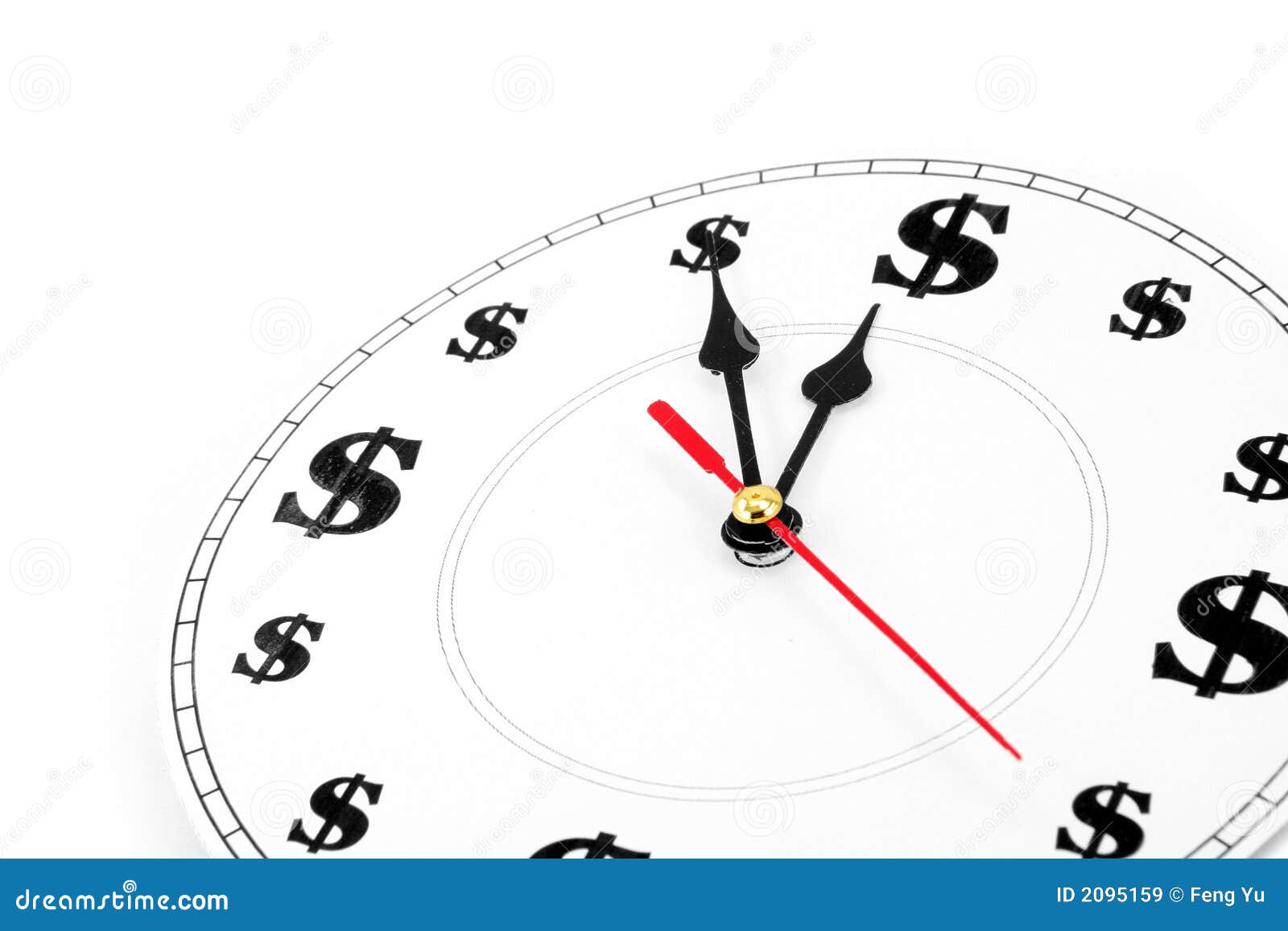 De tijd is geld stock afbeelding. Image of zaken, uren - 2095159