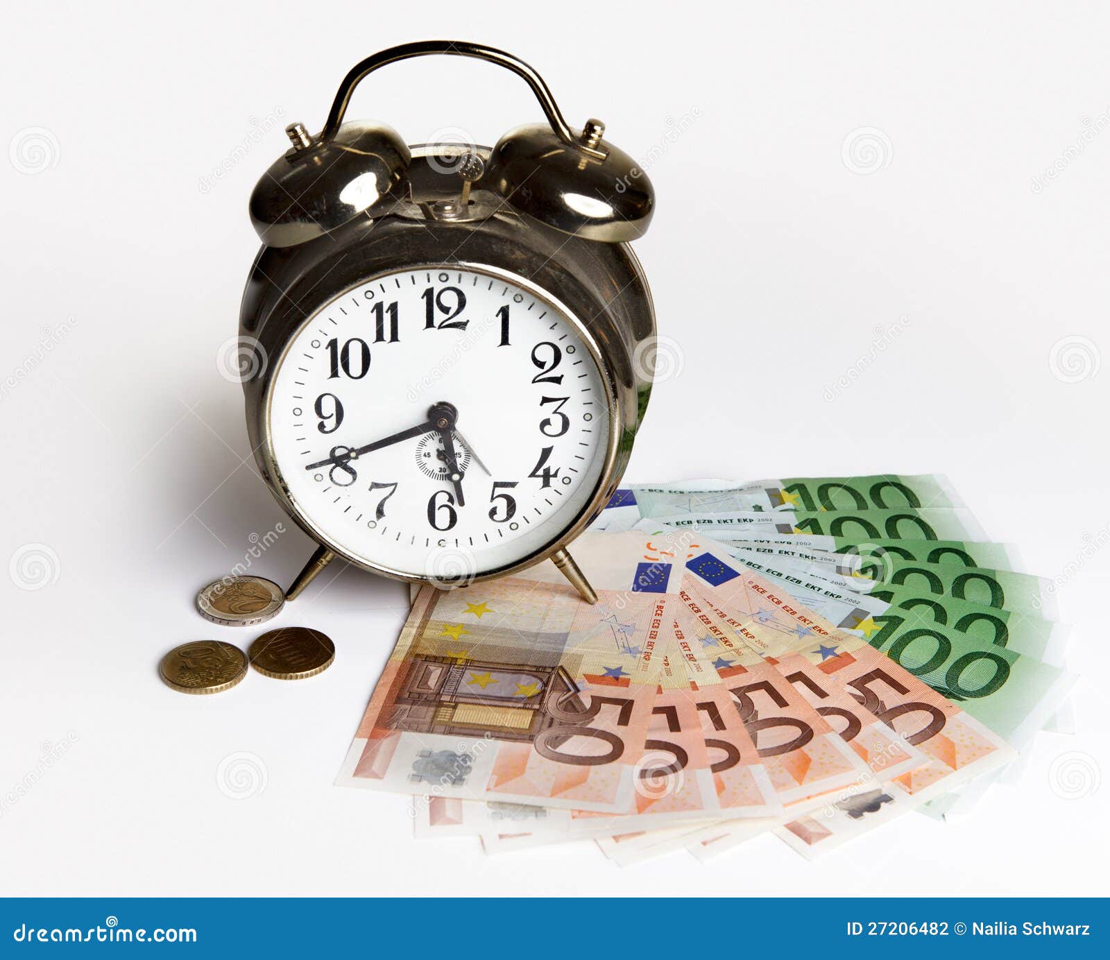 De tijd is Geld stock foto. Image of groen, contant, financiën - 27206482