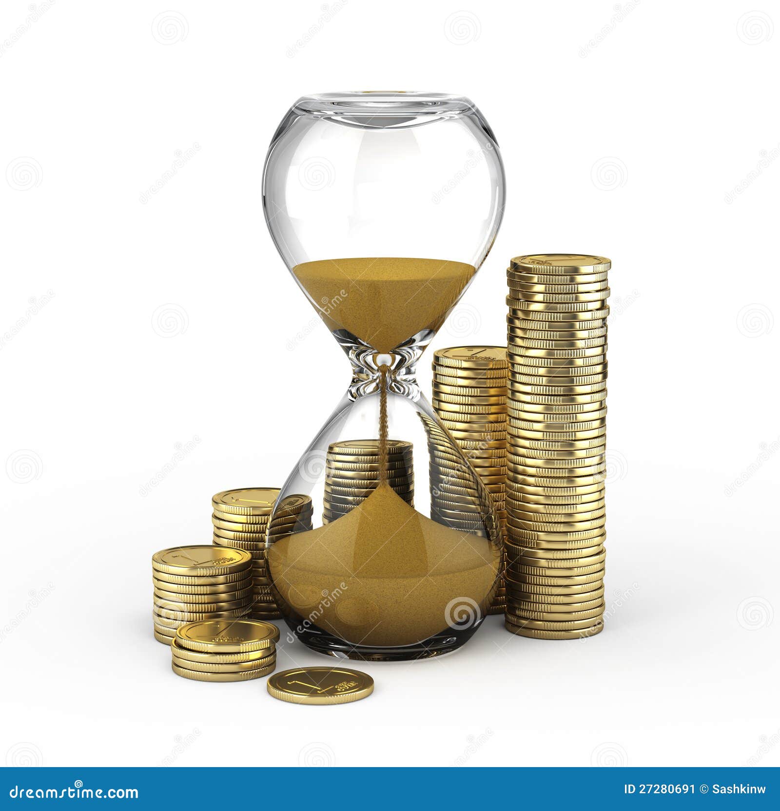 De tijd is geld stock illustratie. Illustration of percentage - 27280691