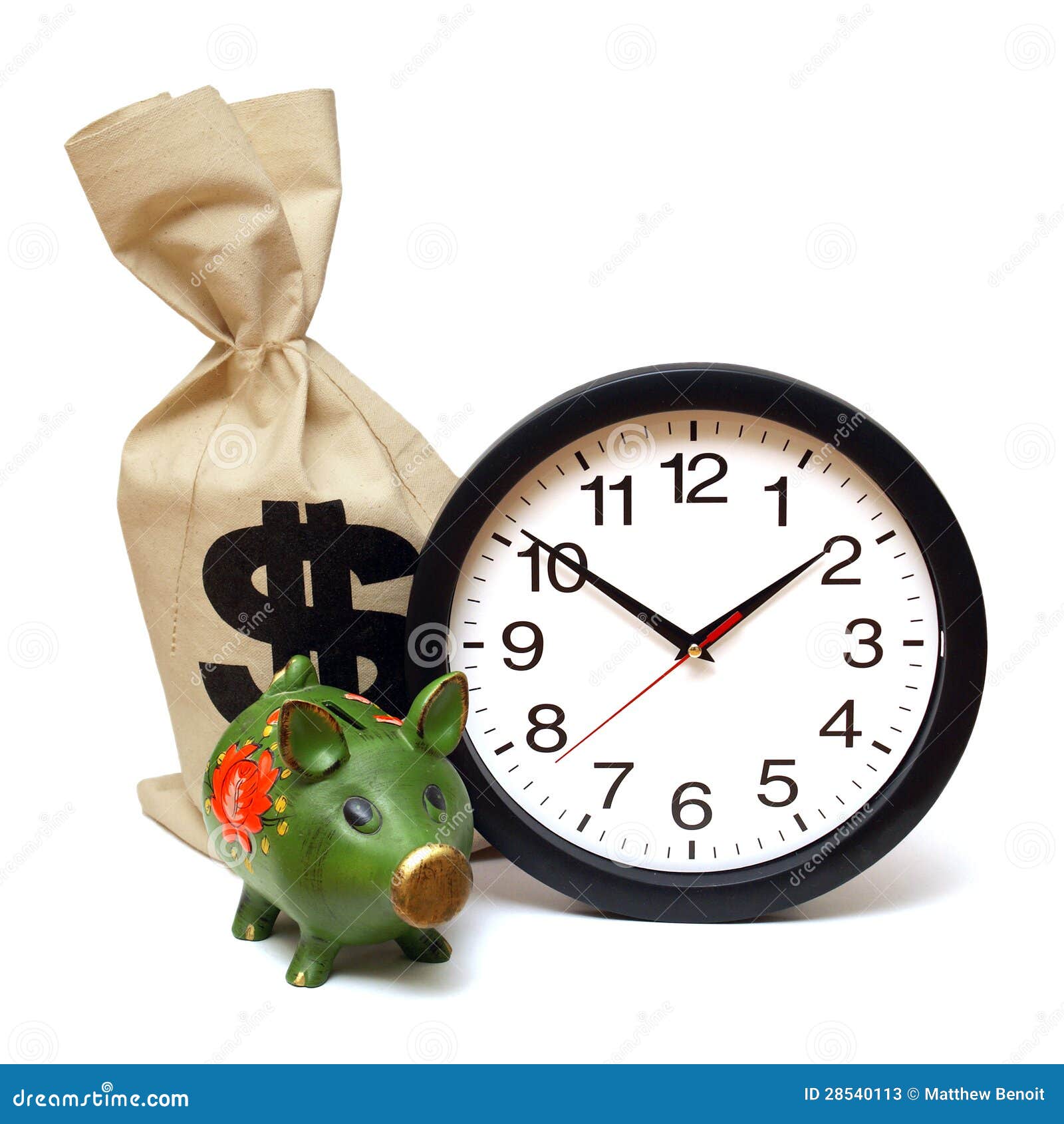 De tijd is Geld stock afbeelding. Image of investeer - 28540113