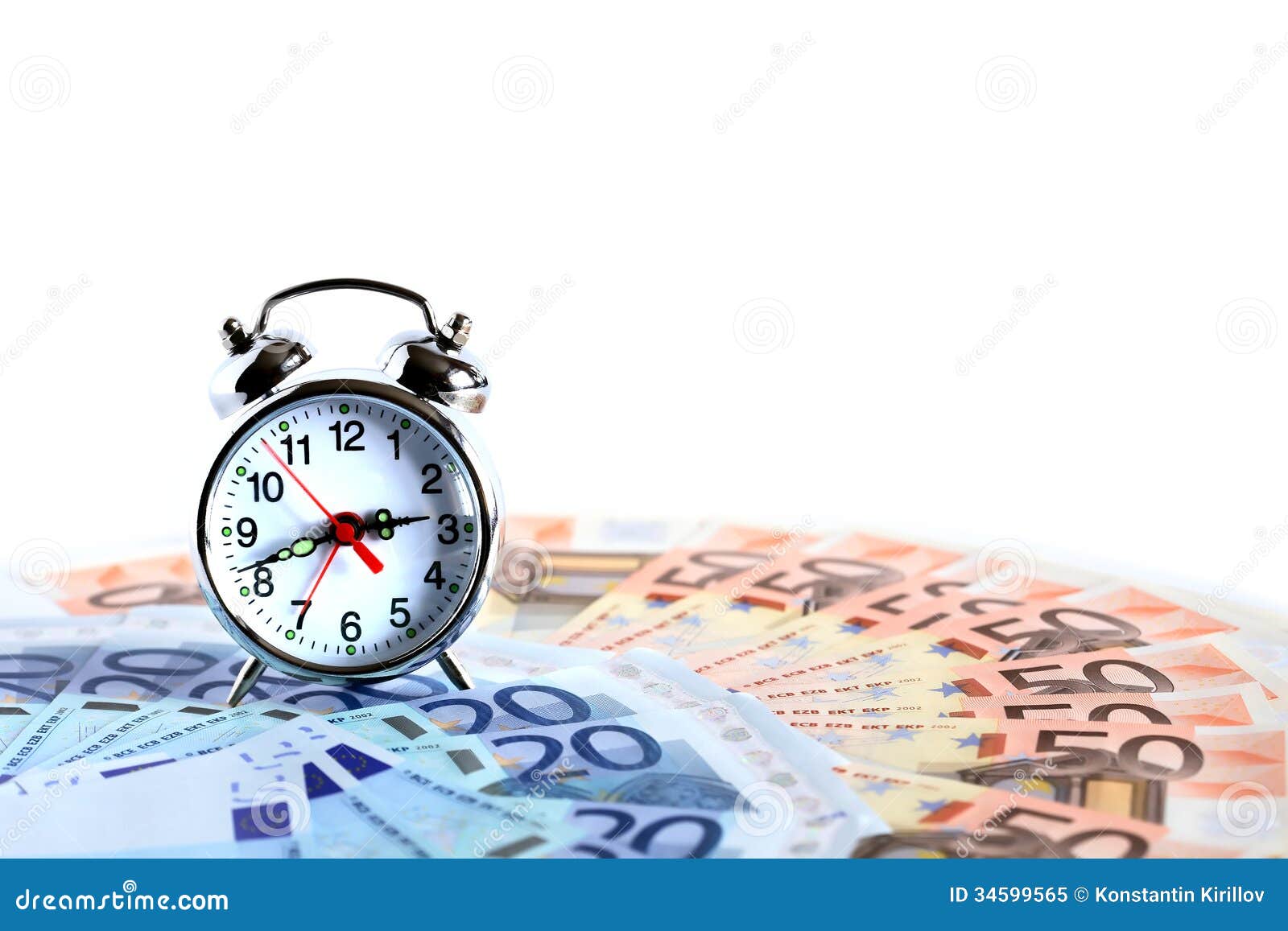 De tijd is Geld stock afbeelding. Image of geld, economie - 34599565