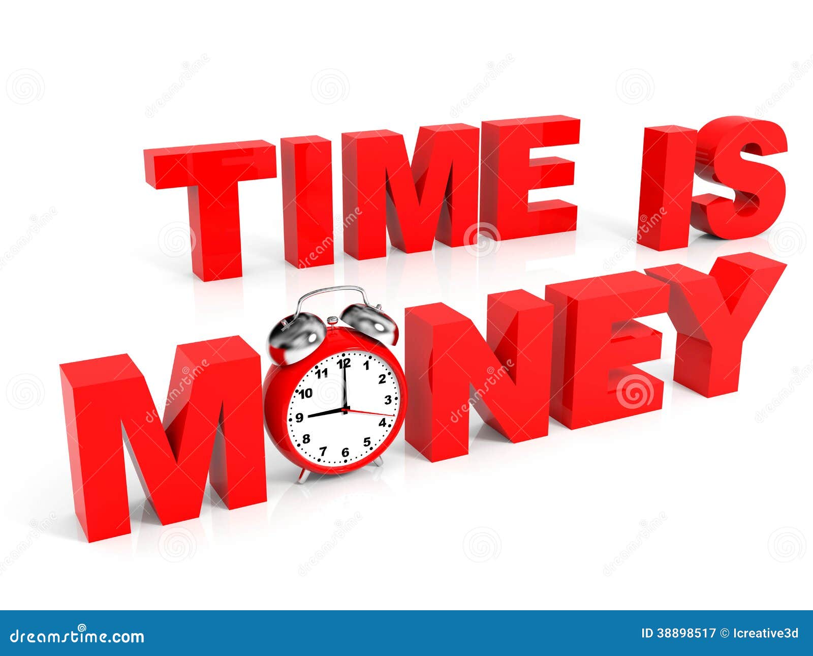De tijd is geld. stock illustratie. Illustration of financieel - 38898517