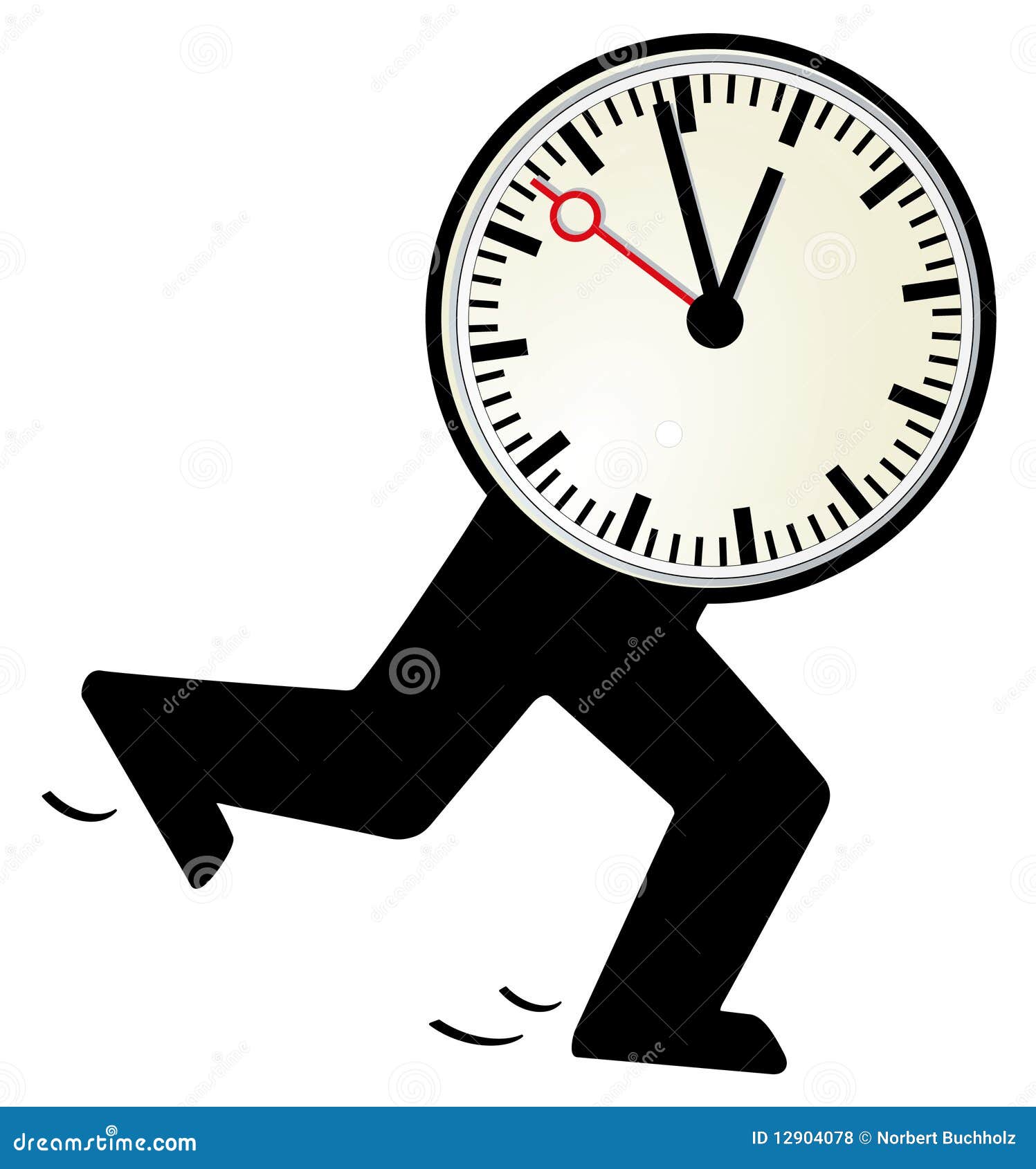 De tijd is kort vector illustratie. Illustration of tijd - 12904078