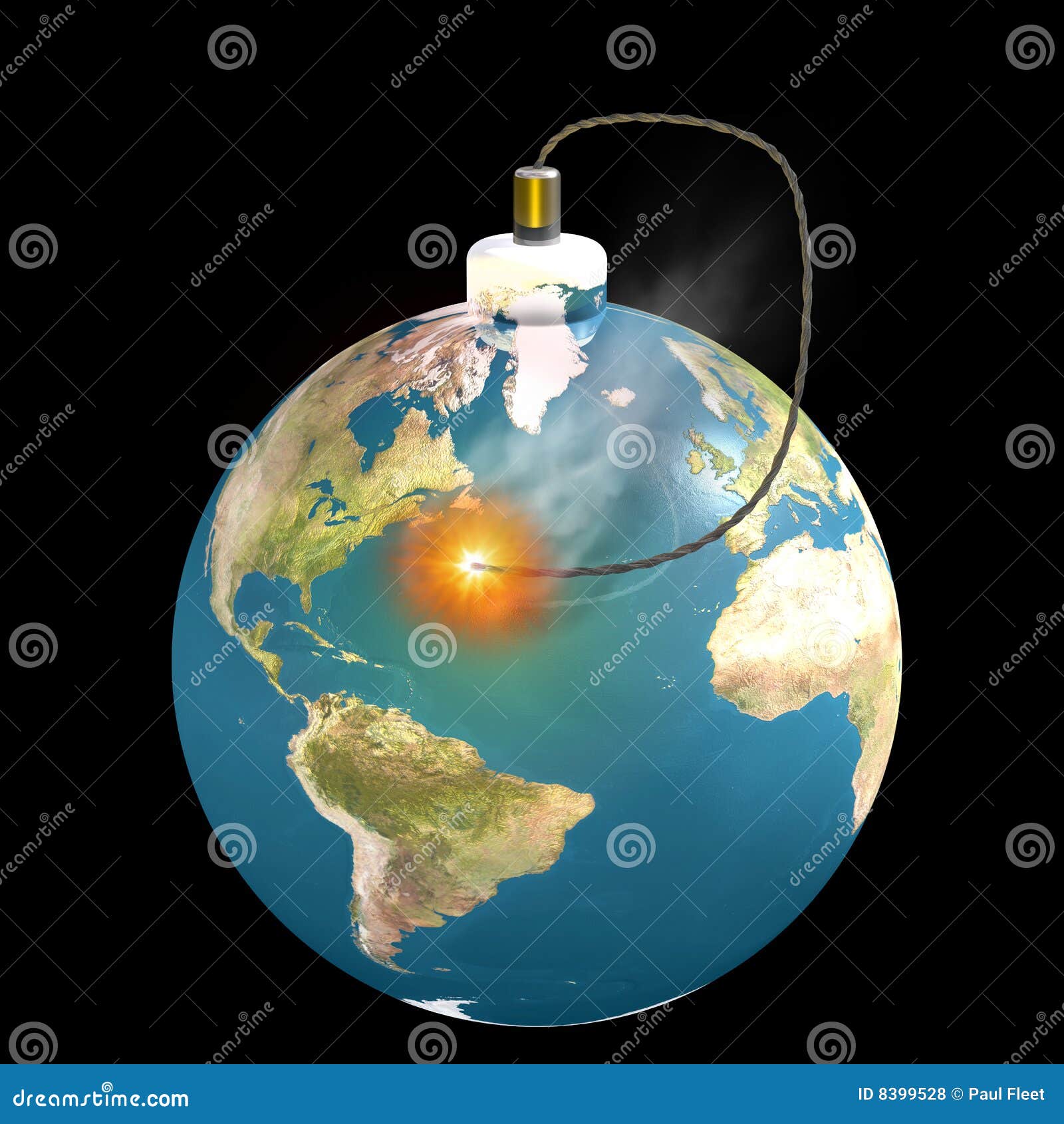 De Tijd Loopt Uit Voor De Aarde Stock Illustratie - Illustration of ...