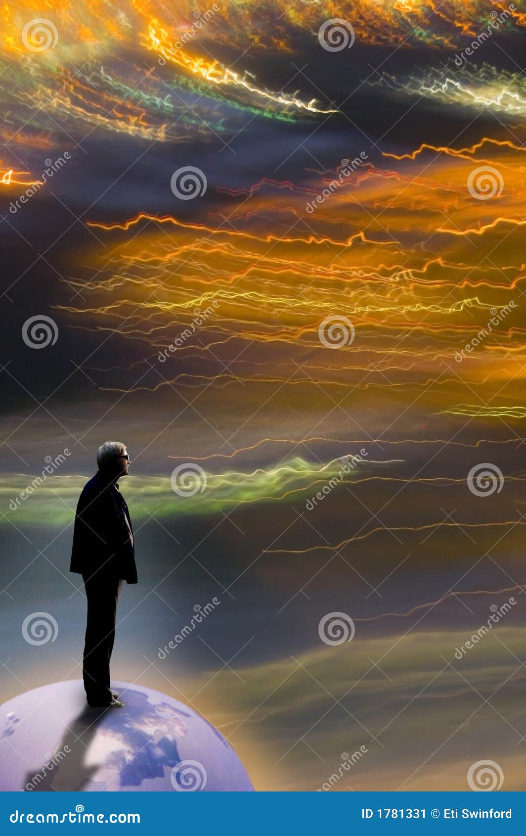 De toekomst komt stock afbeelding. Image of silhouet, futuristisch ...