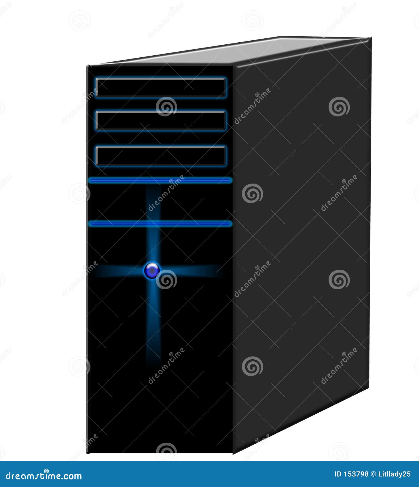 De Toren van de computer stock illustratie. Illustration of ...