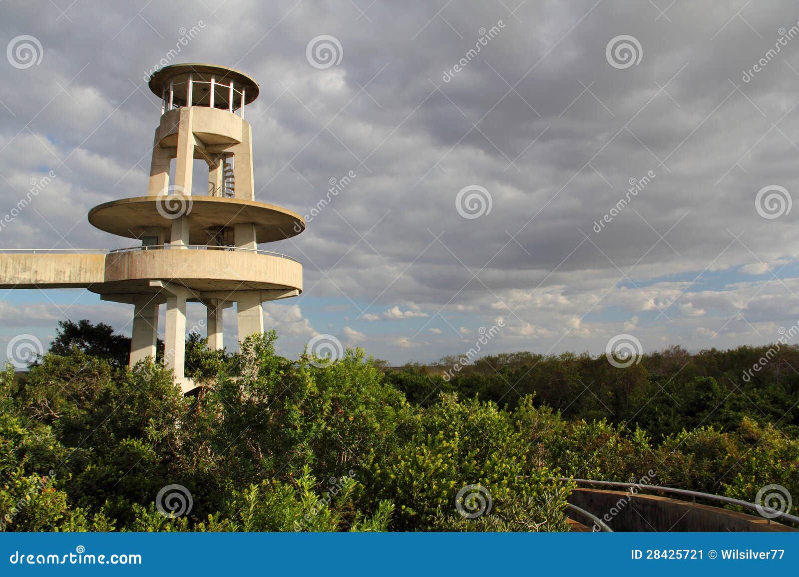 De Toren Van De Observatie Van Everglades Stock Afbeelding - Image of ...