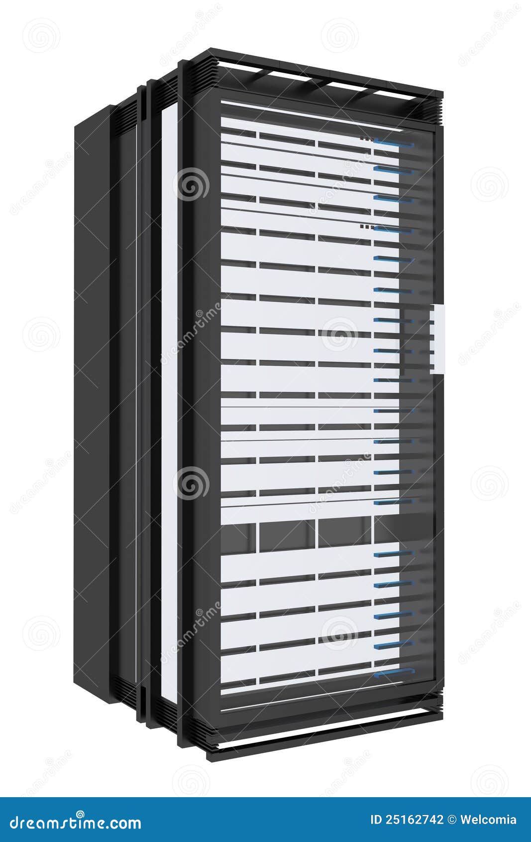 De Toren Van Het Rek Van Servers Stock Illustratie - Illustration of ...