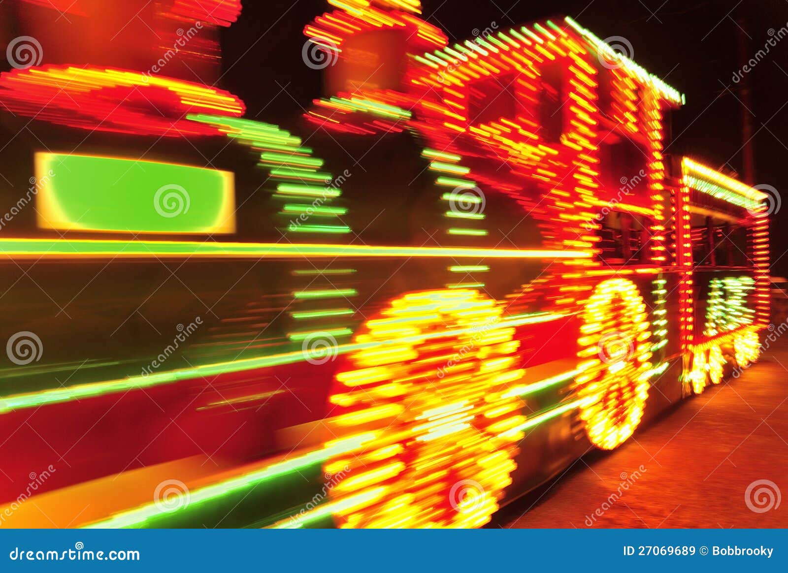 De Tram Van De De Verlichtingtrein Van Blackpool Stock Afbeelding ...