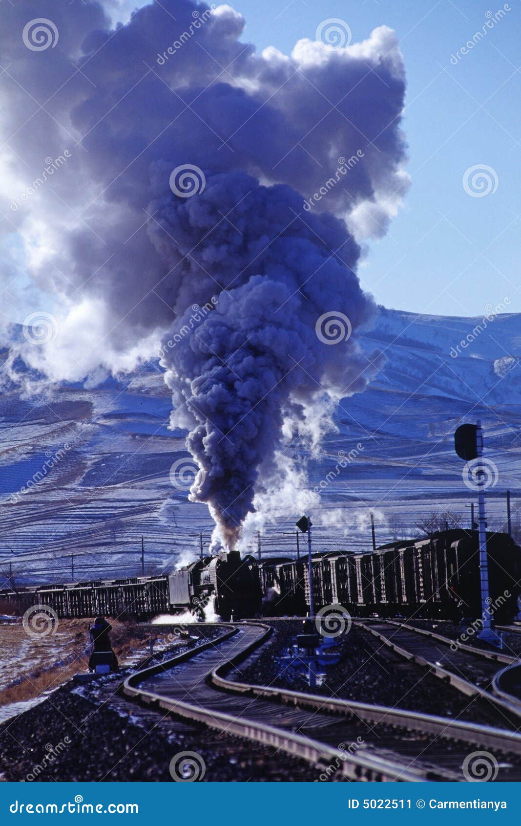 De trein van de stoom stock afbeelding. Image of stoom - 5022511