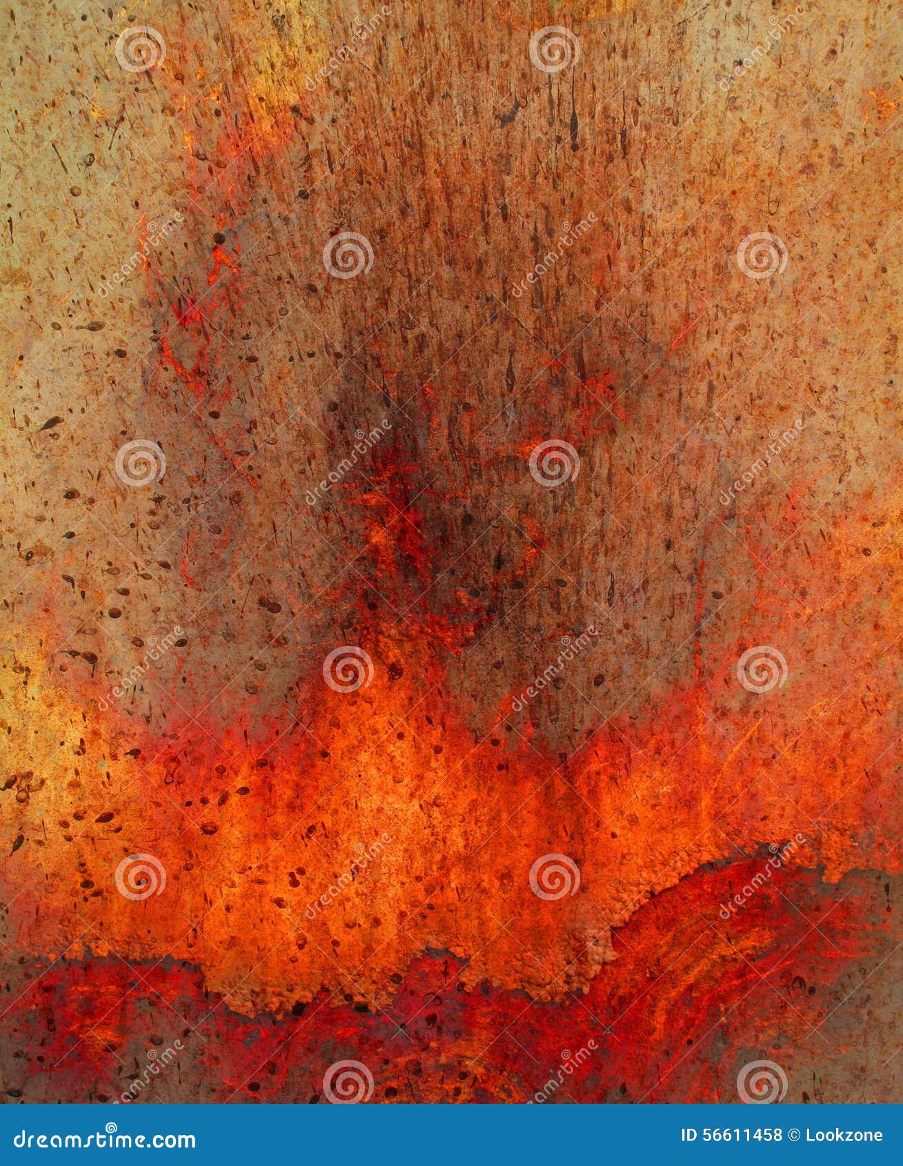 De Trillende Rode Textuur Van Het Roest Vulkanische Beeld Stock Foto ...
