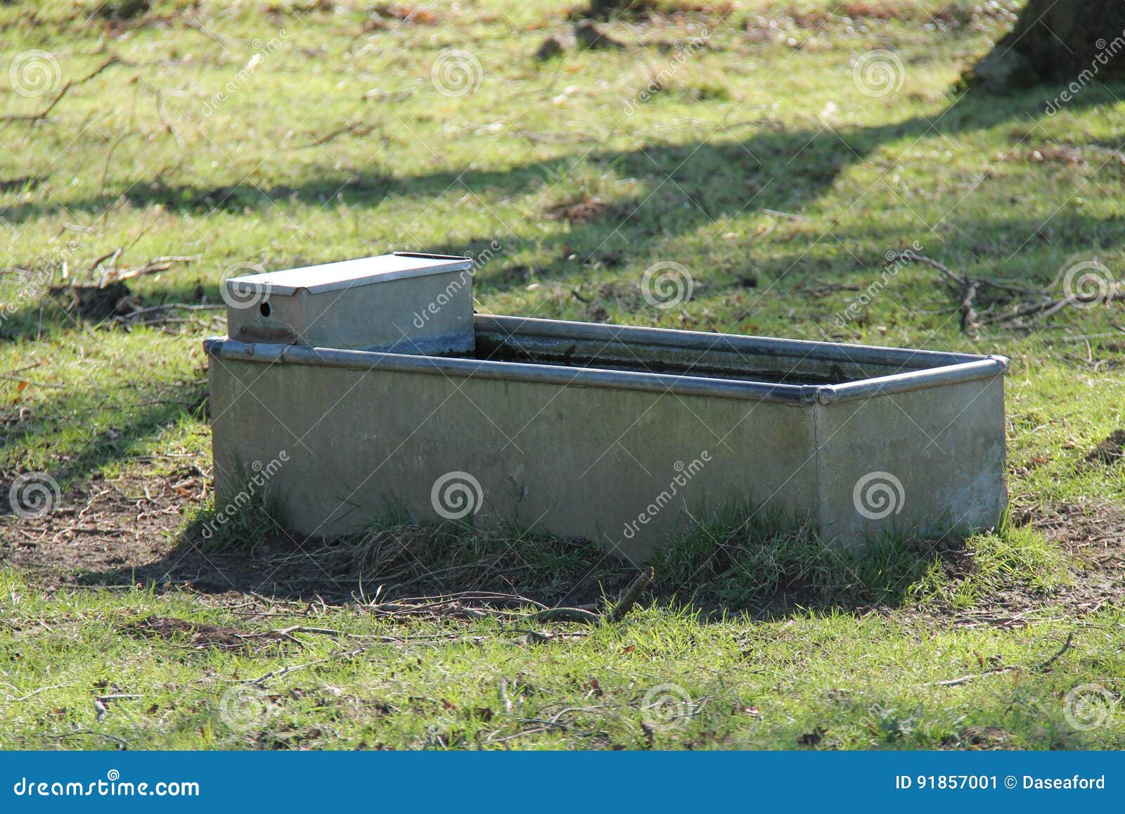 De trog van het water stock afbeelding. Image of landbouwbedrijf - 91857001