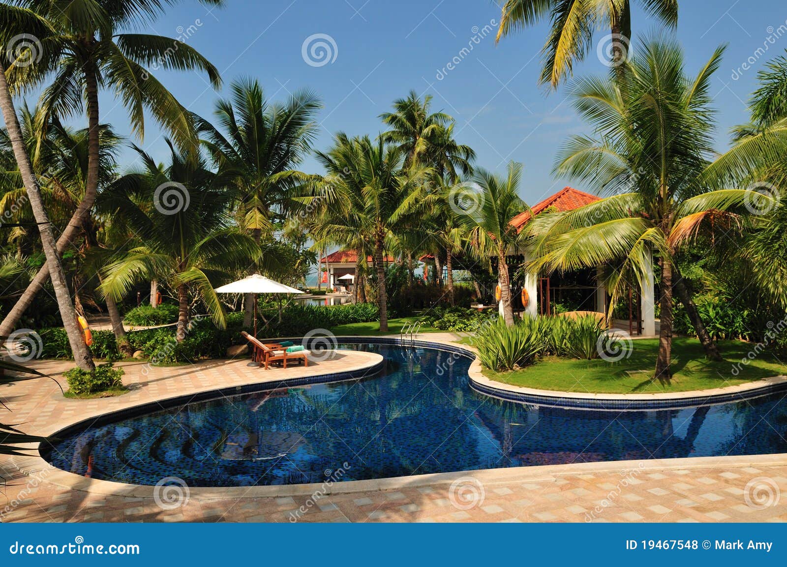 De Tropische Toevlucht Van Het Paradijs Van Het Eiland Stock Foto ...