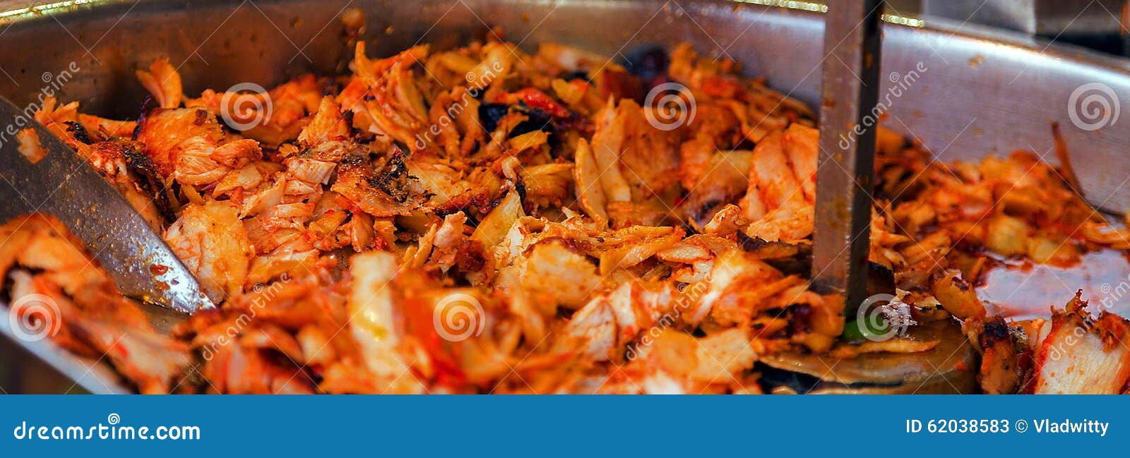 De Turkse Kebab Van Voedseldoner in Het Restaurant Stock Afbeelding ...