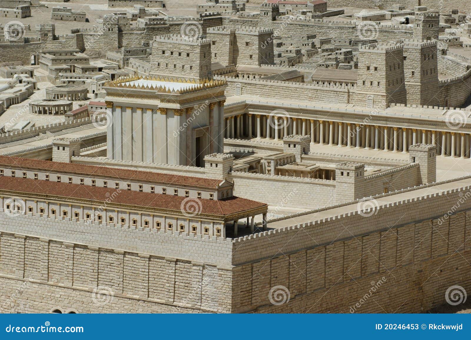 De Tweede Tempel Van Jeruzalem, Israël Stock Foto's - Afbeelding: 20246453