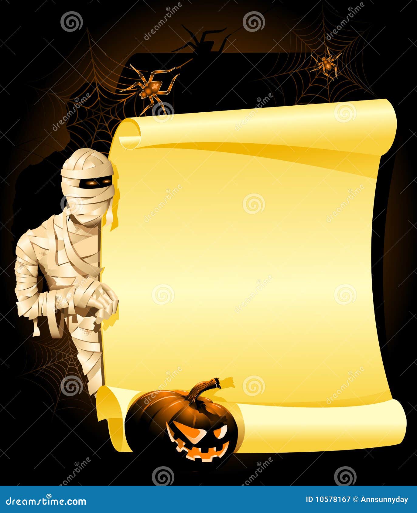 De Uitnodiging Van Halloween Vector Illustratie - Illustration of brij ...