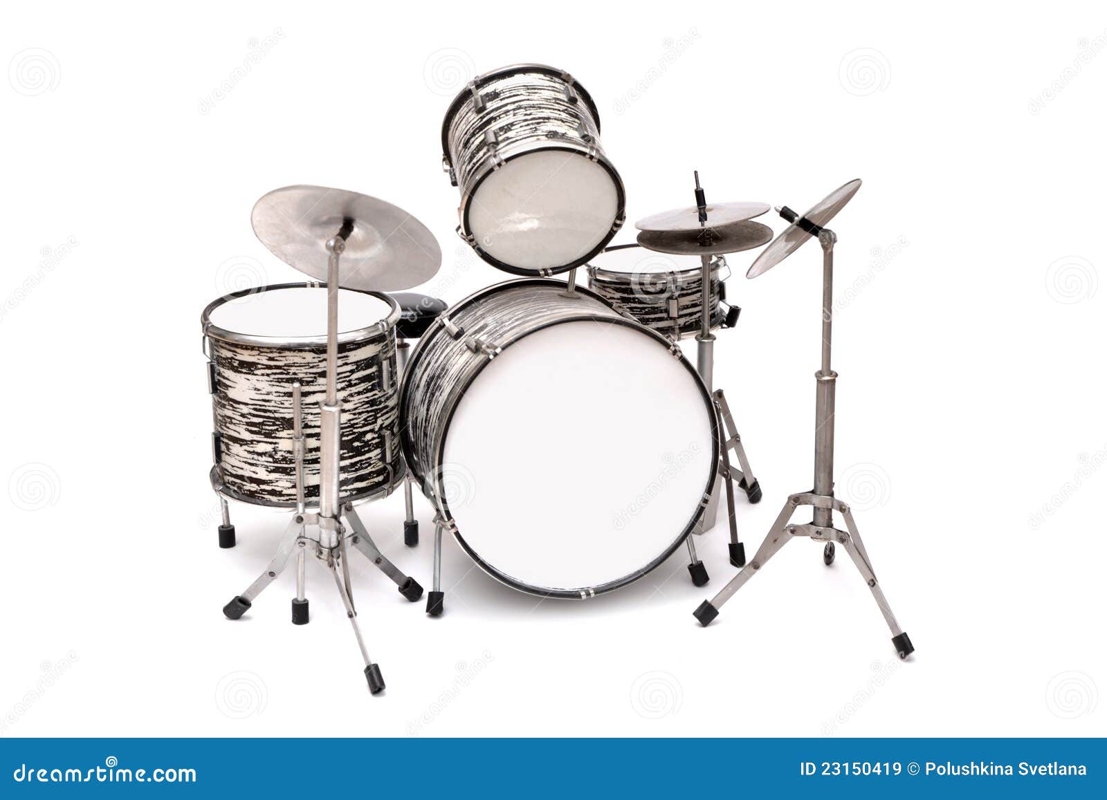 De Uitrusting Van De Trommel Op Een Witte Achtergrond Stock Afbeelding ...