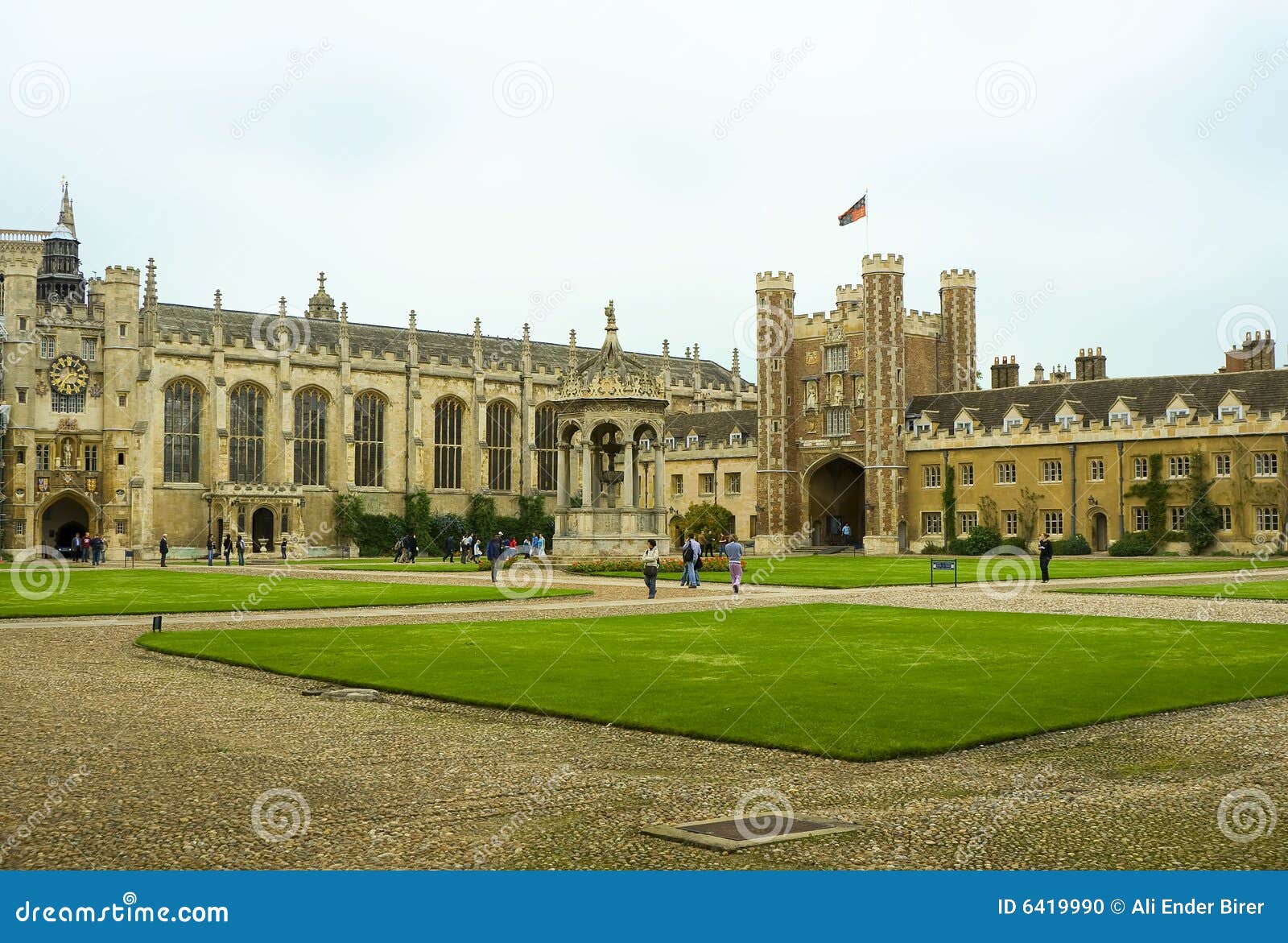 De Universitaire Campus Van Cambridge Stock Foto - Image of ...
