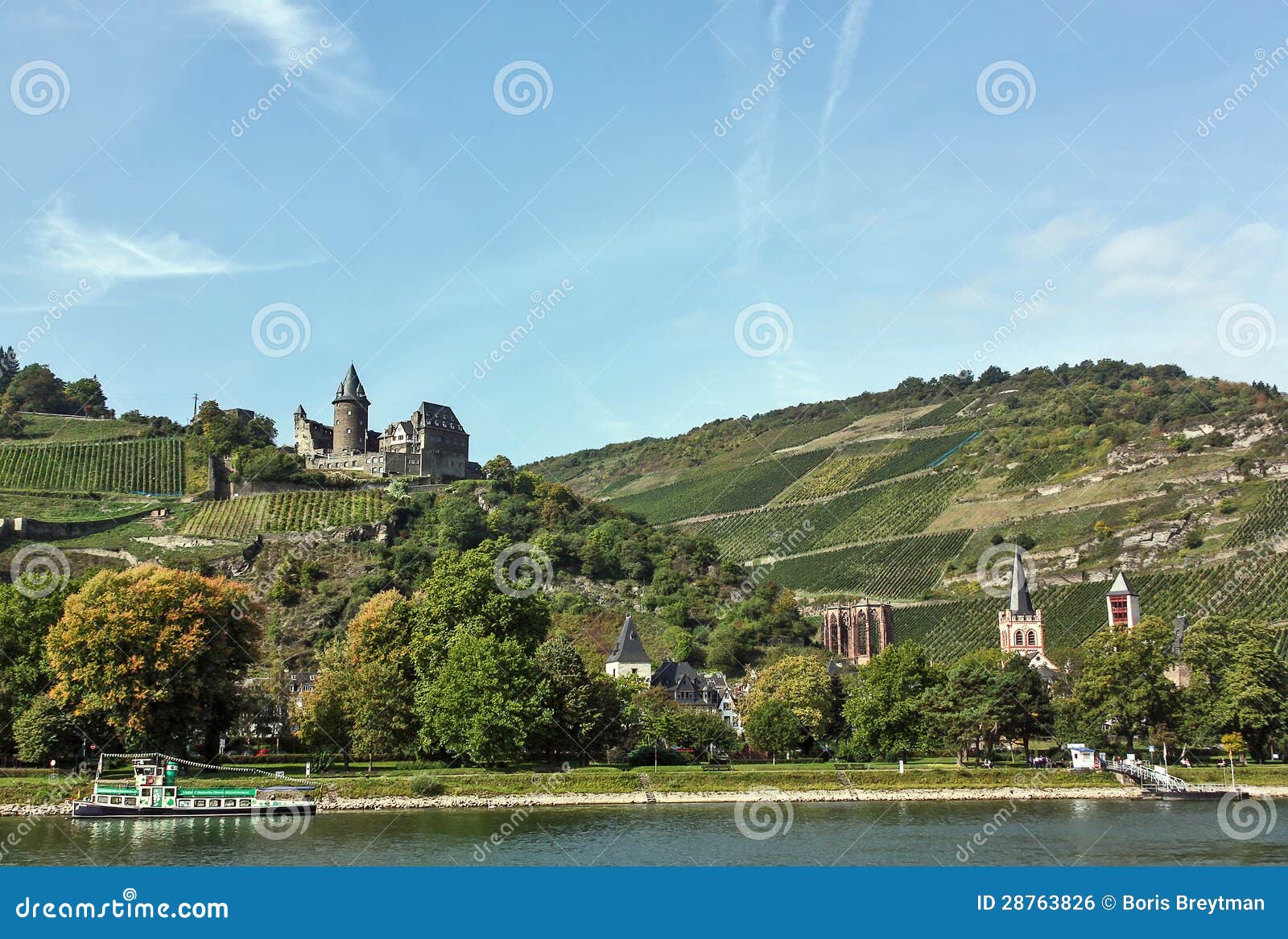 De Vallei Van Rijn, Duitsland Stock Foto - Image of duitsland, huis ...