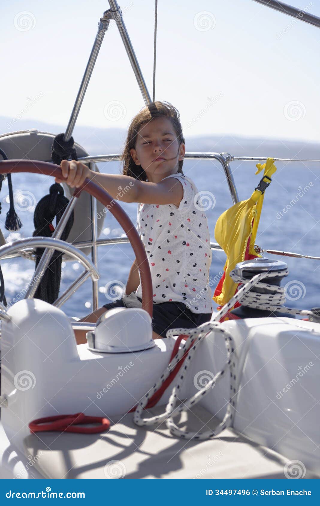 De Varende Boot Van De Roergangerleiding Stock Foto - Image of blauw ...