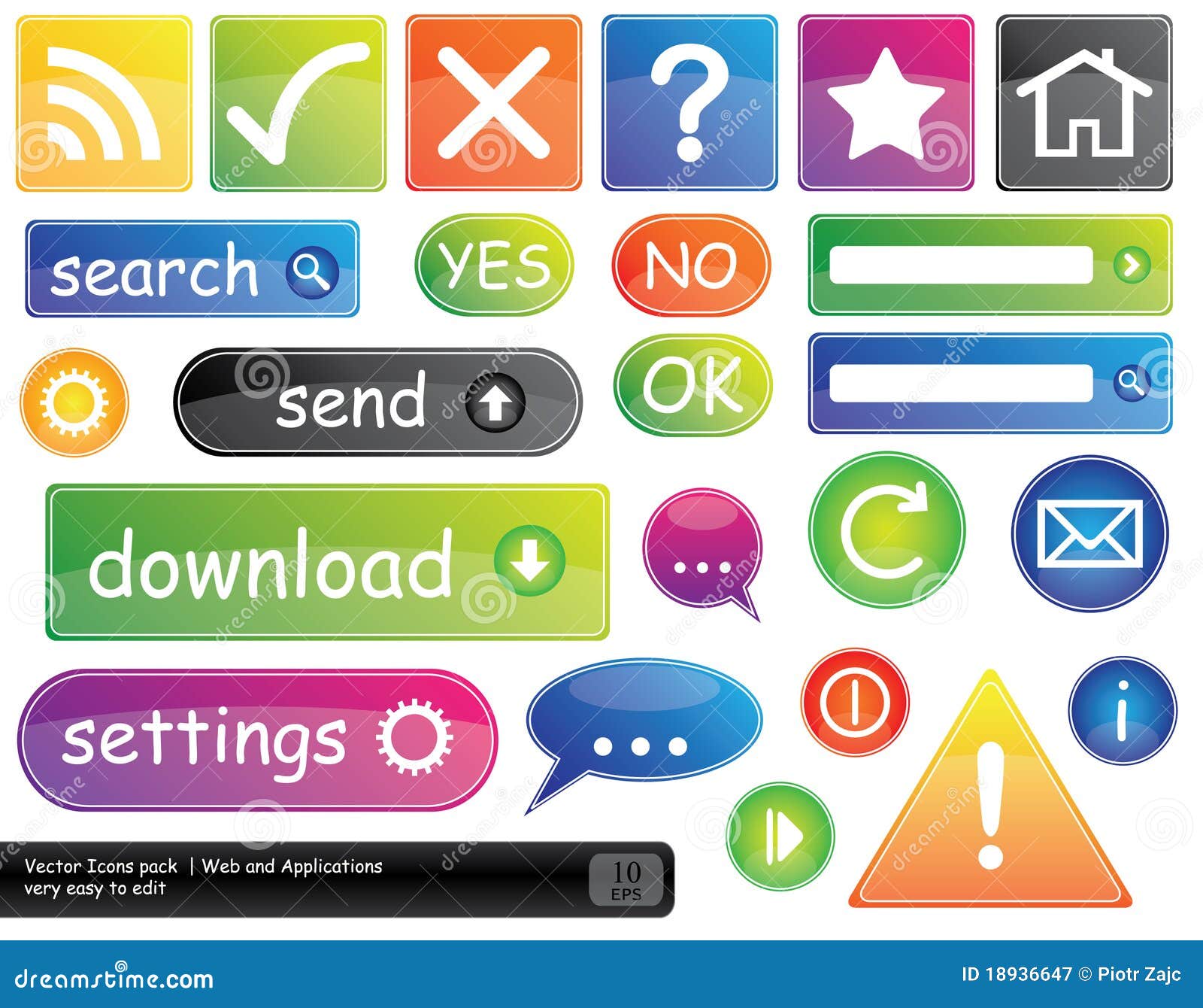 De Vector Pictogrammen Pakken Voor Website in Vector Illustratie ...