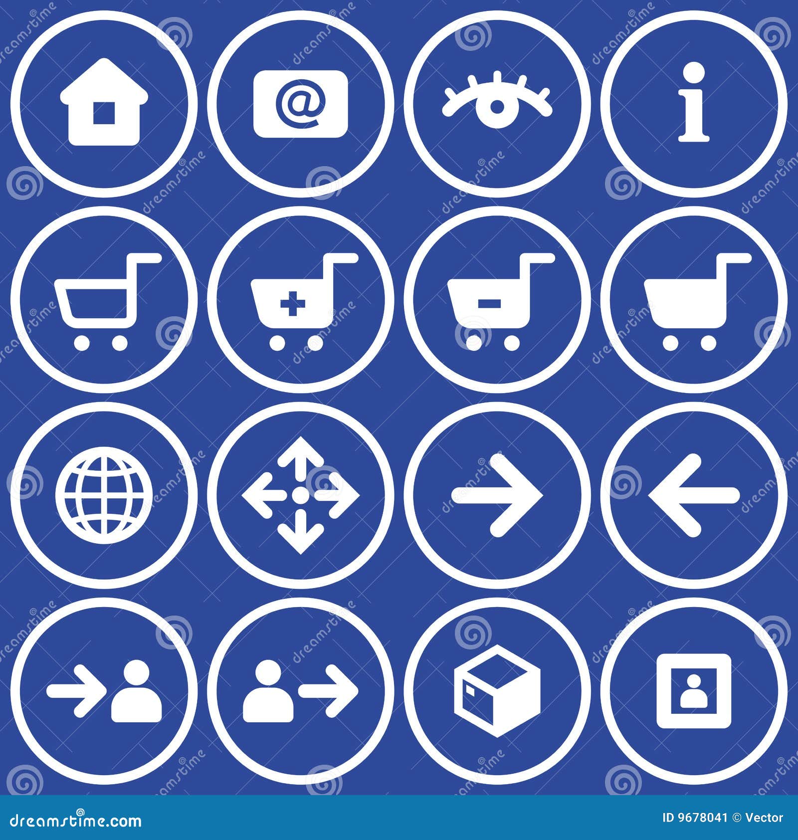 De Vector Reeks Van Het Pictogram Van De Elektronische Handel Vector ...