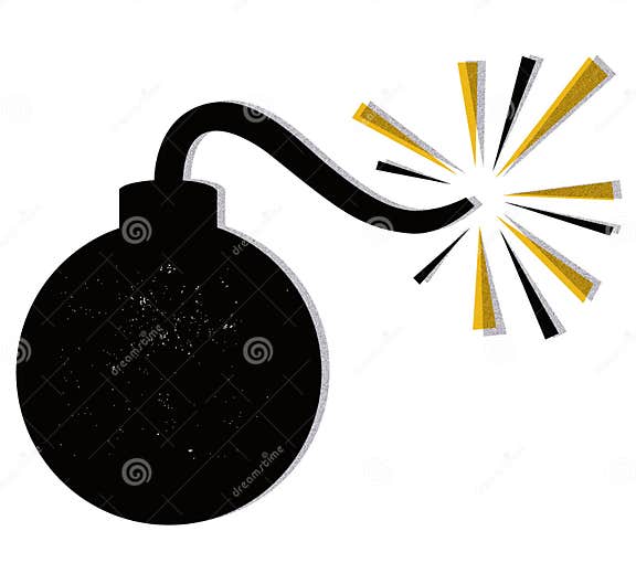 De vector van de bom vector illustratie. Illustration of explodeer ...