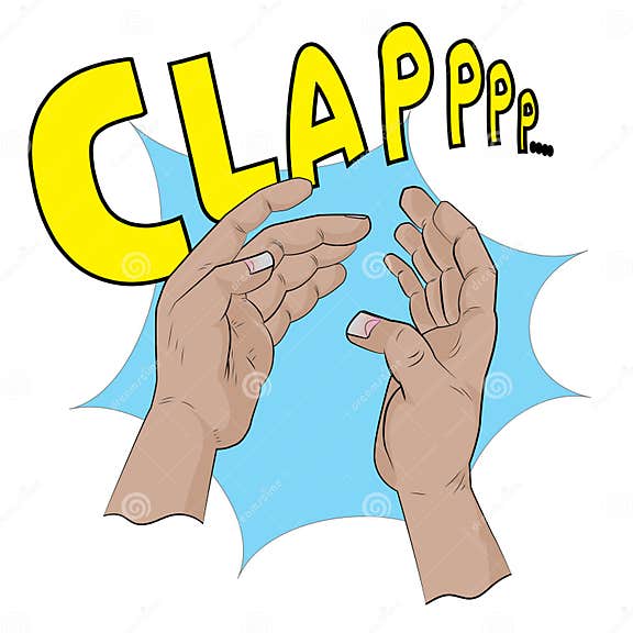 De vector van de handklap vector illustratie. Illustration of kleur ...