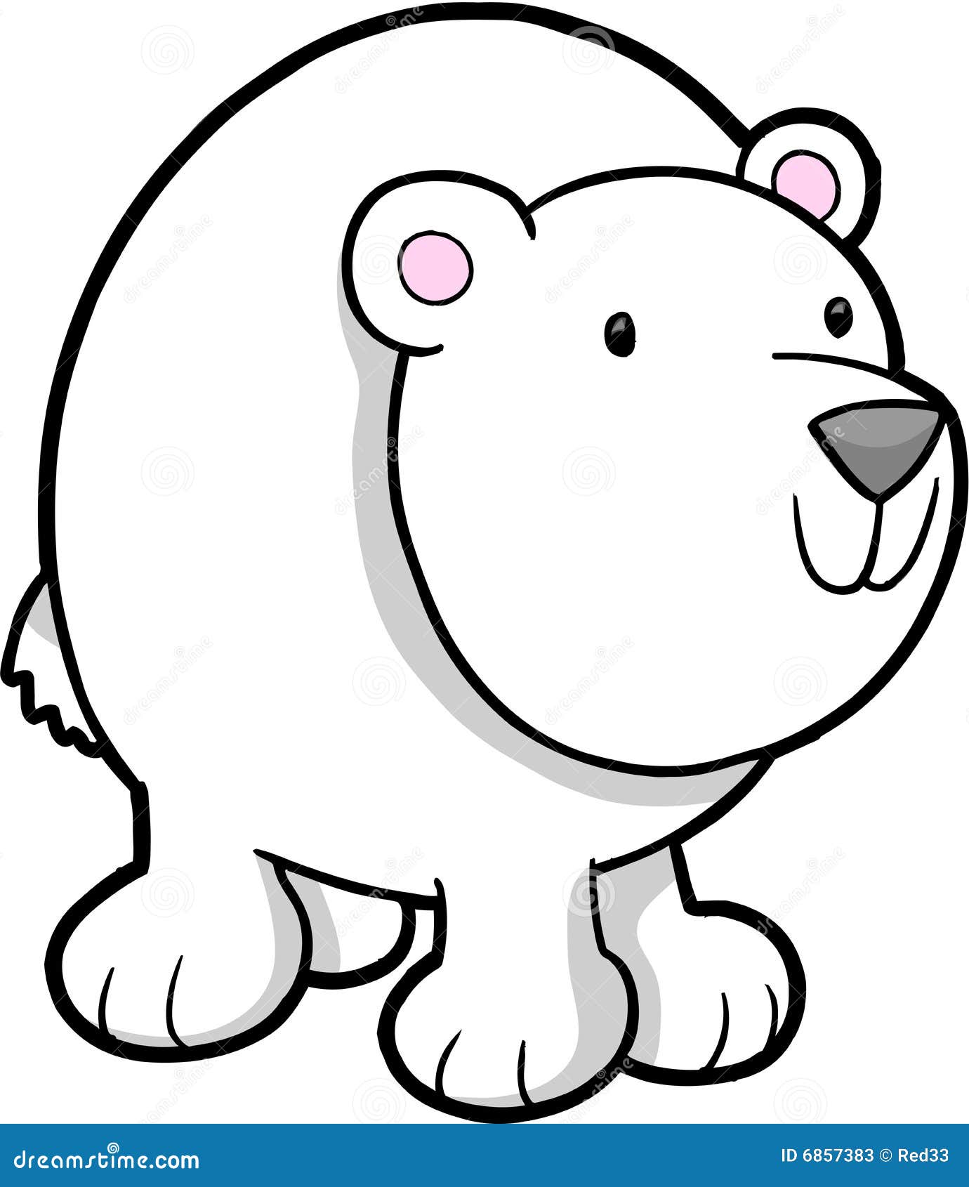 De Vector van de Ijsbeer vector illustratie. Illustration of draag ...