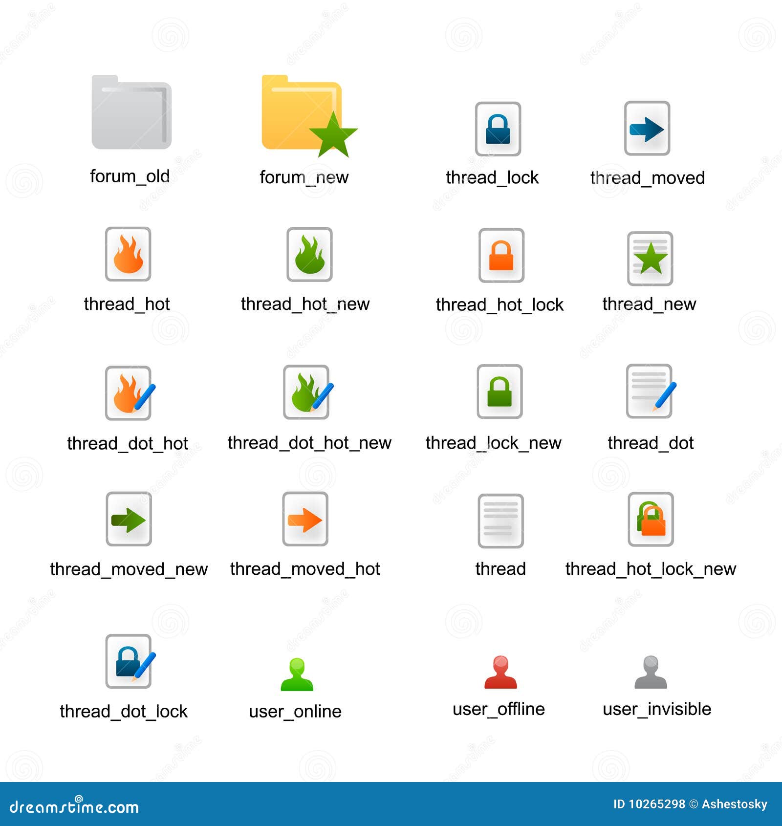 De Vector Van De Statuspictogrammen Van Het Forum Vector Illustratie ...