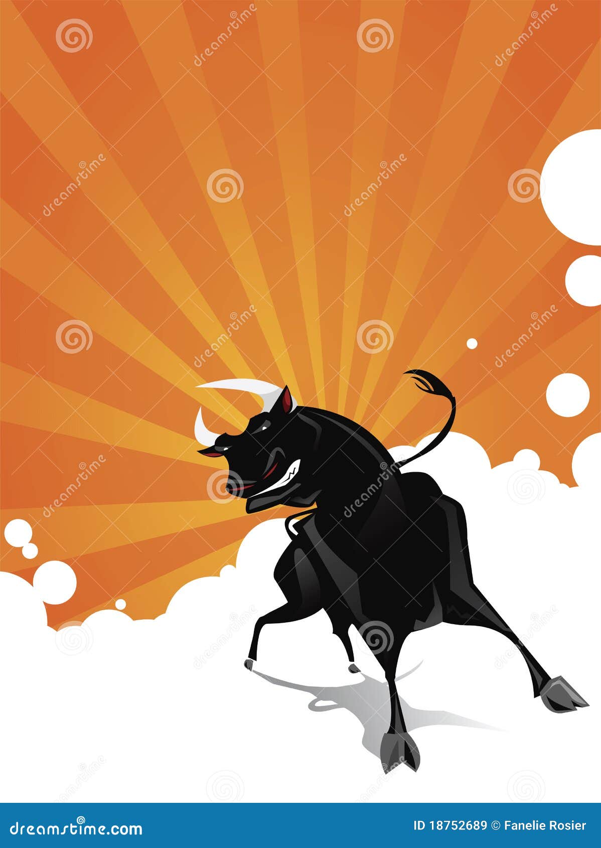 De vector van de stier vector illustratie. Illustration of hoornen ...