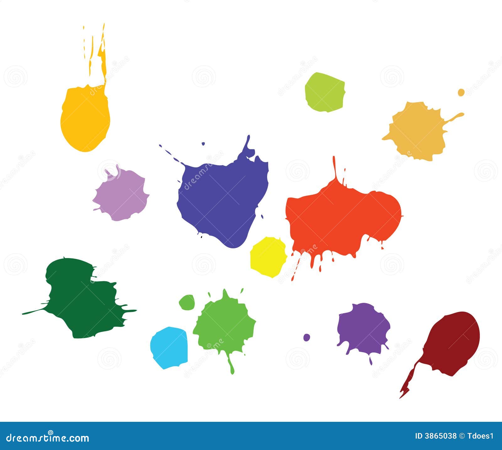 De Vector Van De Verf Splat Vector Illustratie - Illustration of vector ...
