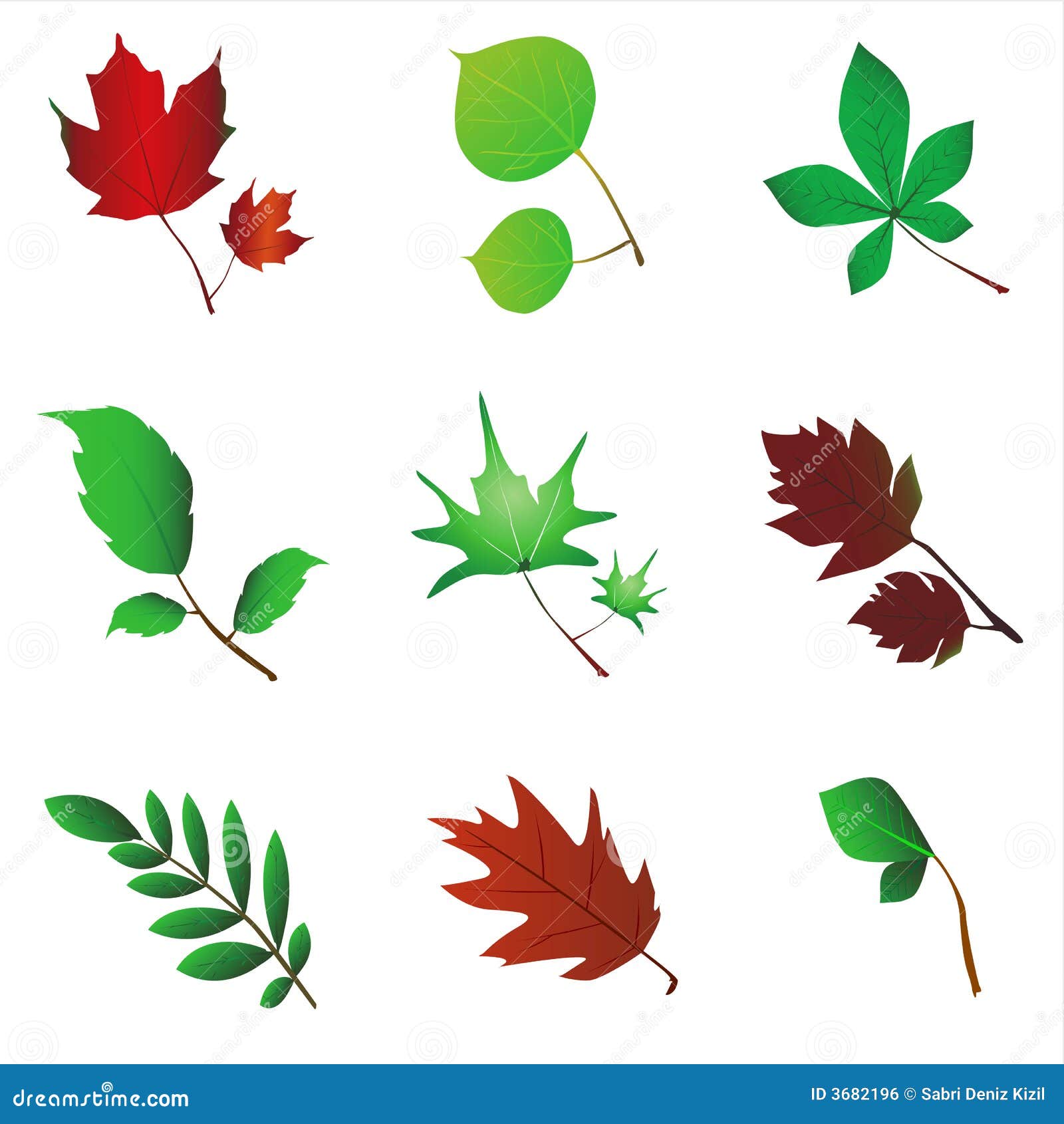 De vector van het blad vector illustratie. Illustration of inzameling ...