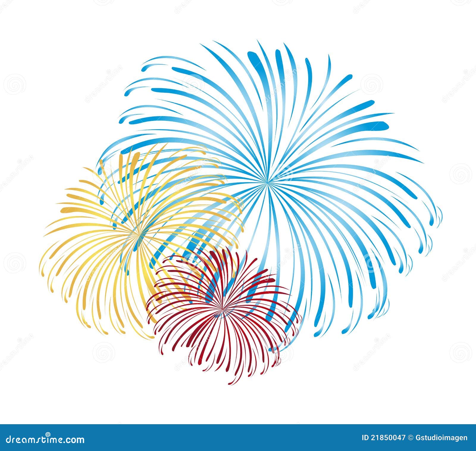 De vector van het vuurwerk vector illustratie. Illustration of brand ...