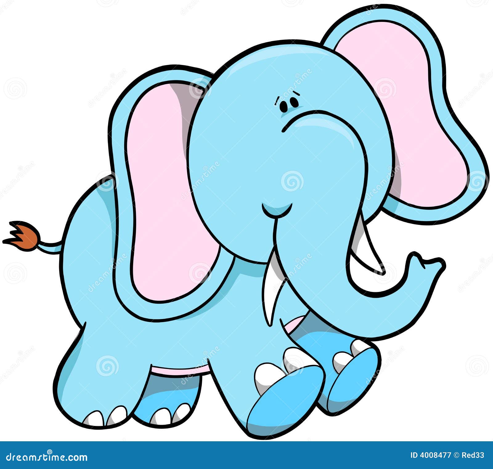 De VectorIllustratie Van De Olifant Vector Illustratie - Illustration ...