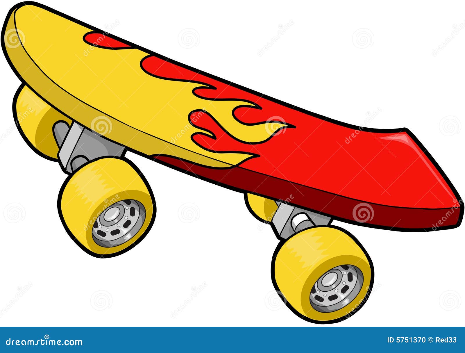 De VectorIllustratie Van Het Skateboard Vector Illustratie ...