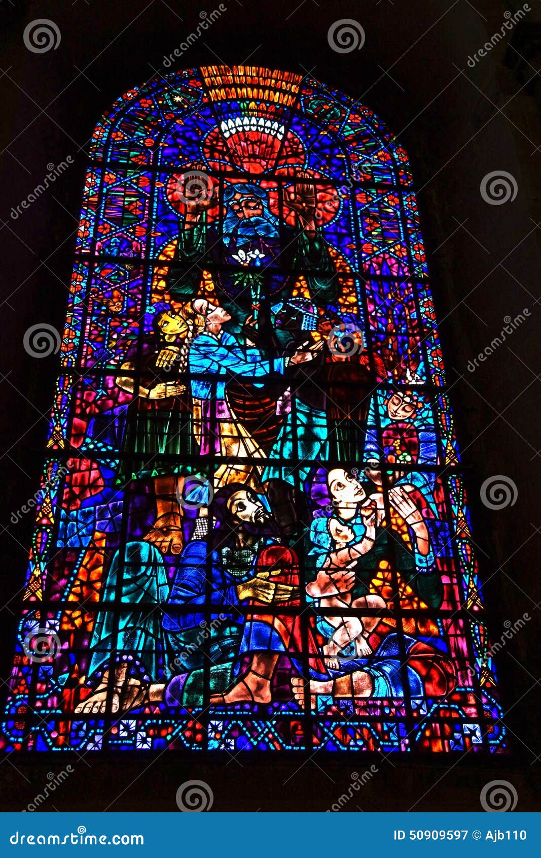 De Vensters Van Het Glas Van De Vlek Stock Afbeelding - Image of ...