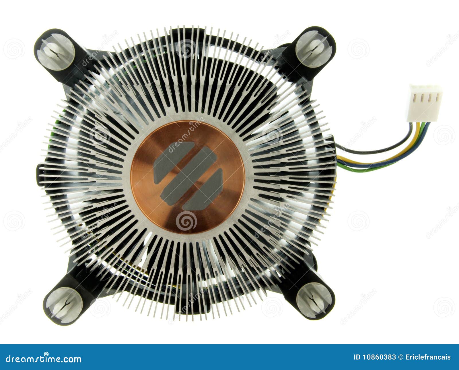 De Ventilator Van De Computer Stock Afbeelding - Image of zwart ...