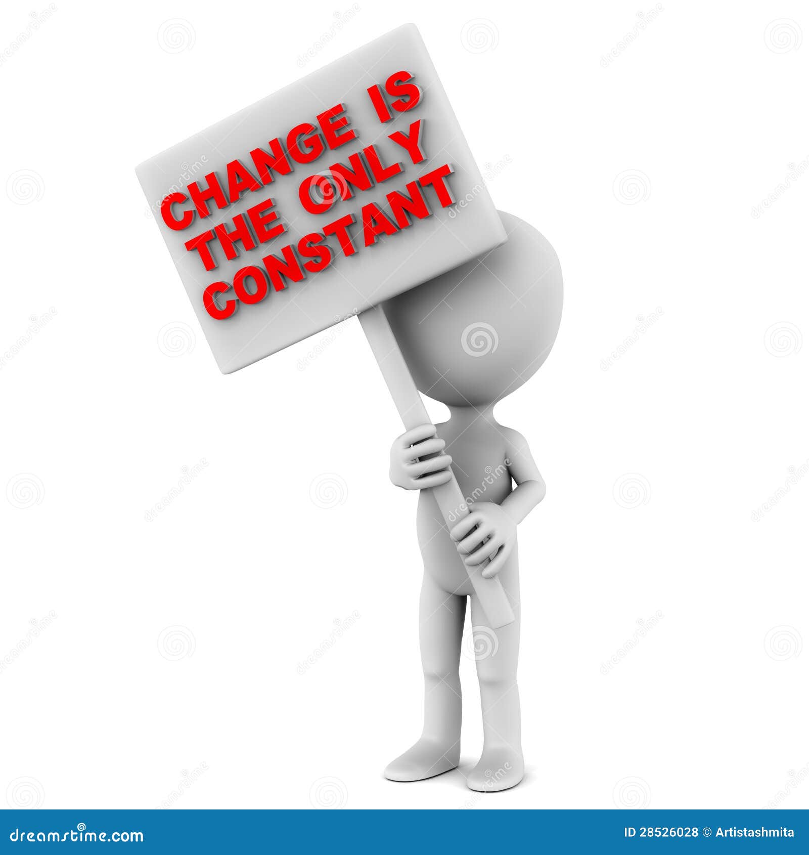 De Verandering is De Enige Constante Stock Illustratie - Illustration ...